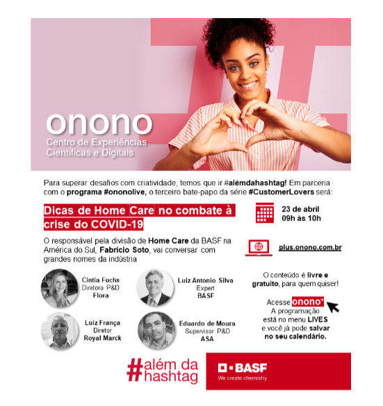 Basf faz transmissão online ao vivo com dicas de limpeza doméstica para ... Basf faz transmissão online ao vivo com dicas de limpeza doméstica para ...