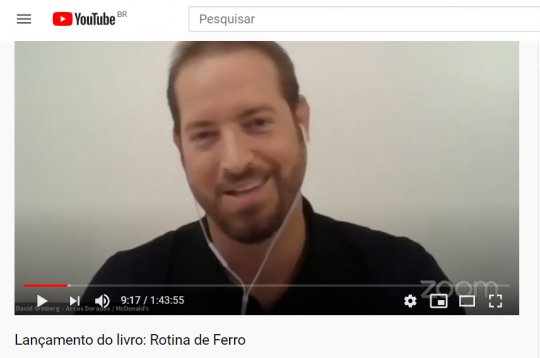 David Grinberg, VP da Arcos Dorados, lança livro “Rotina de Ferro” em ...